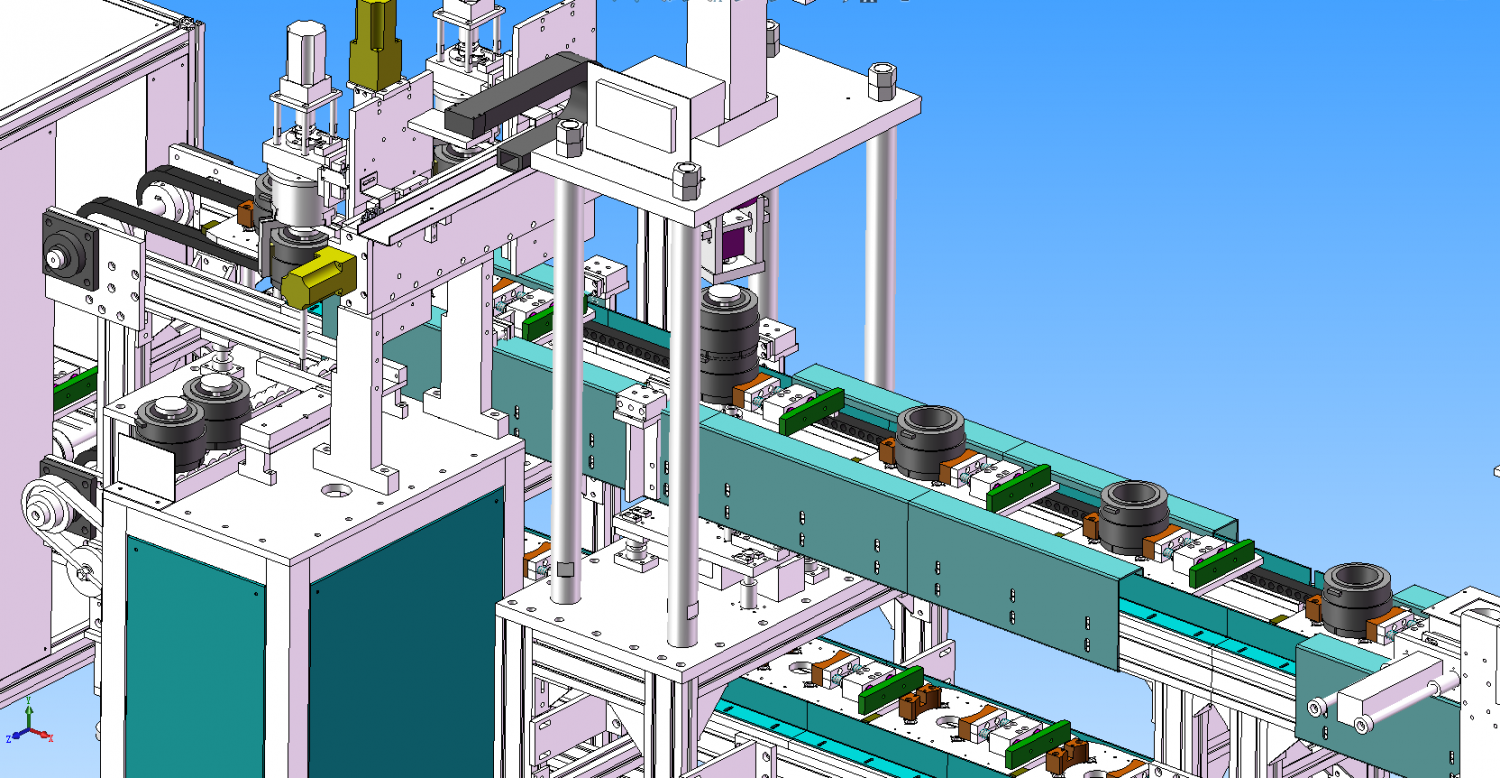 Automatic production line of high power motor assembly line 3D Model in ...