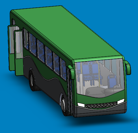 Urban bus design drawings Free 3D Model in Concept 3DExport