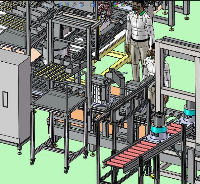 motor assembly line 3D Model in Machines 3DExport