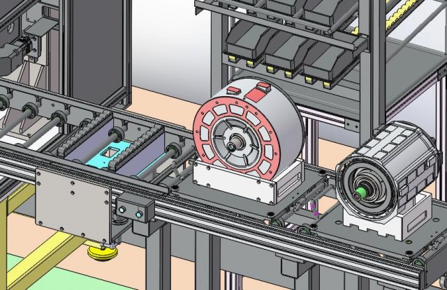 motor assembly line 3D Model in Machines 3DExport