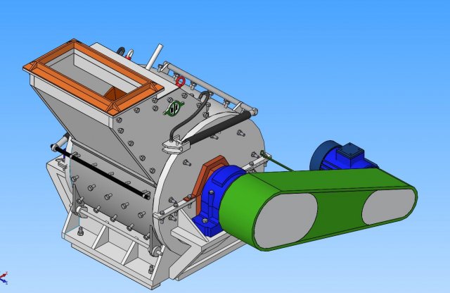 impact mill 3D Model in Machines 3DExport