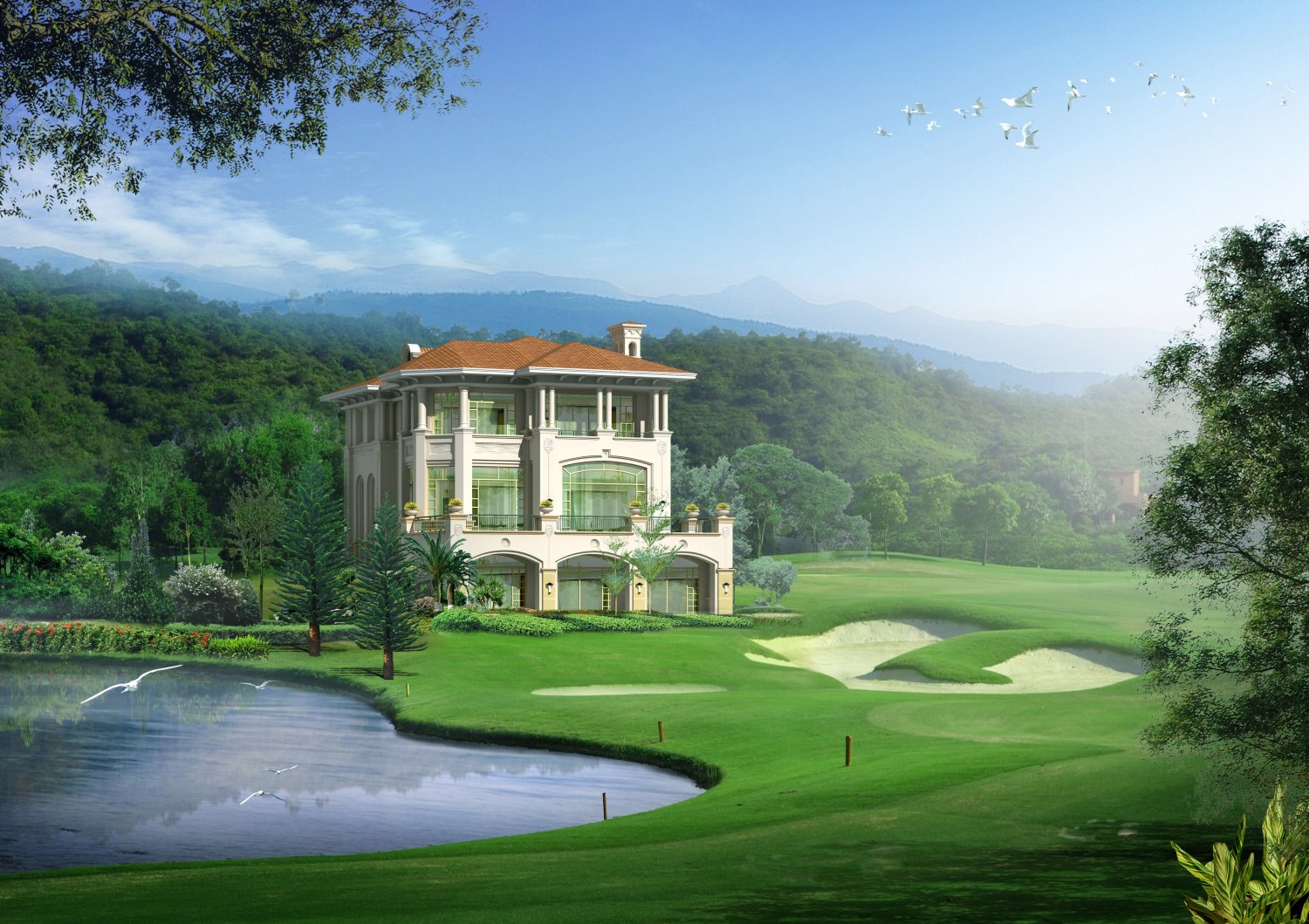 Three storey villa Type A construction drawing 3D Model in Buildings ...