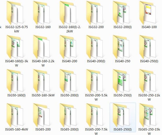 a complete set of cad drawings of isg pipeline pump with 110 models 3D ...