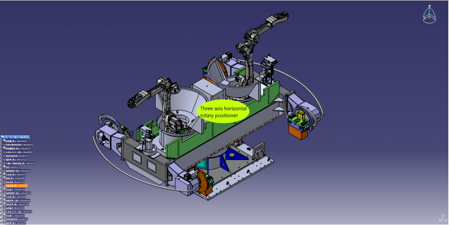 three axis horizontal rotary positioner 3D Model in Machines 3DExport
