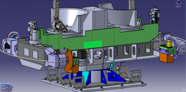 three axis horizontal rotary positioner 3D Model in Machines 3DExport