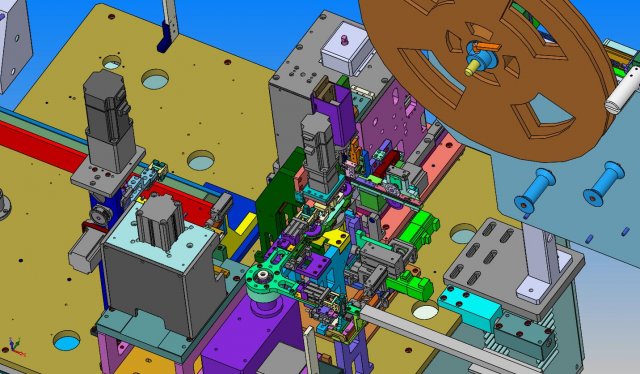 drawing of needle inserting machine 3D Model in Machines 3DExport