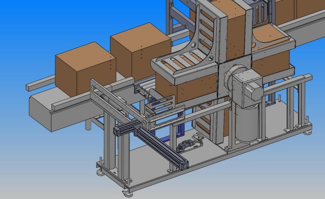 automatic box turnover equipment 3D Model in Machines 3DExport