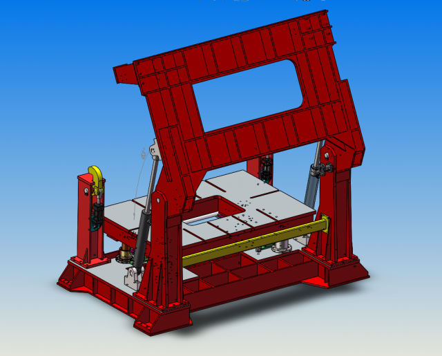 turnover hydraulic mold base 3D Model in Machines 3DExport