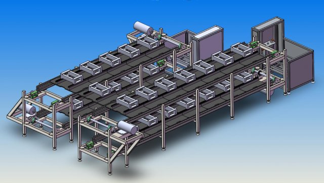 ceramic production line 3D Model in Machines 3DExport