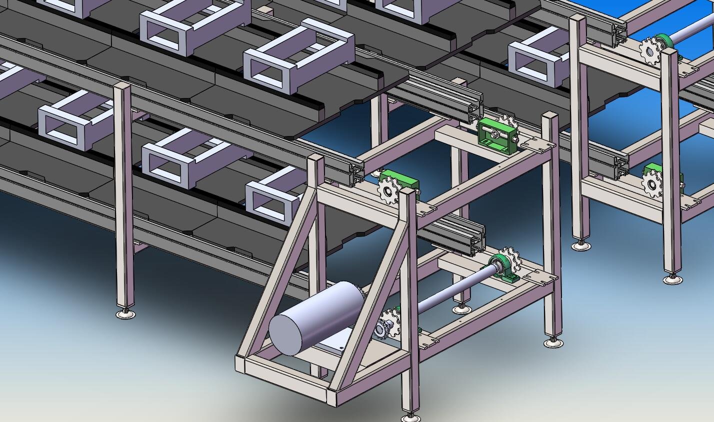 Ceramic production line 3D Model in Machines 3DExport