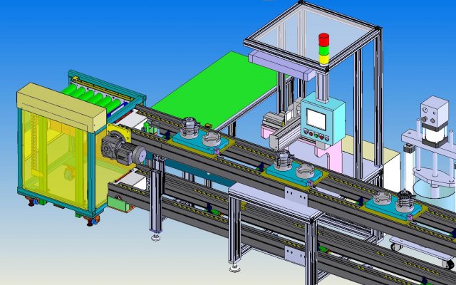 generator assembly line drawing file scheme 3D Model in Machines 3DExport