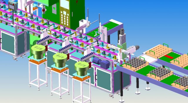 universal joint production line 3D Model in Machines 3DExport