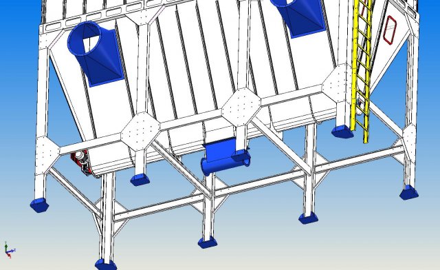 80000 air volume cartridge filter inclined cartridge filter 3D Model in ...