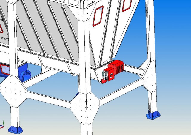 80000 air volume cartridge filter inclined cartridge filter 3D Model in ...