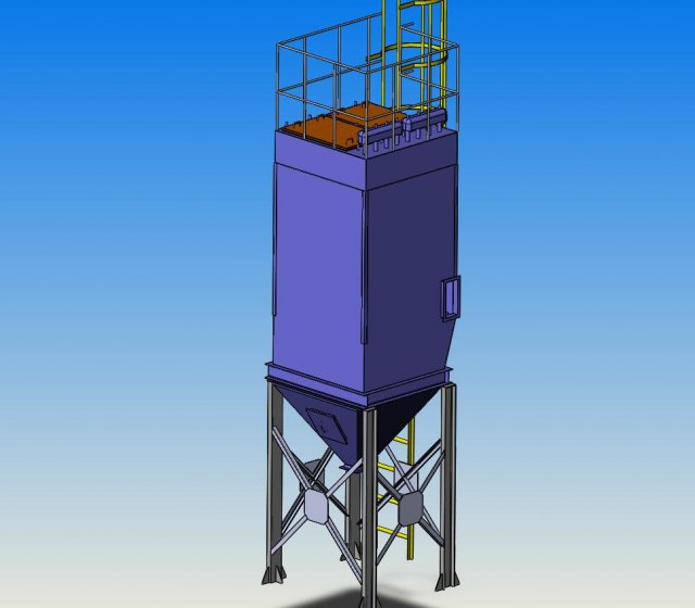 of pulse bag filter 3D Model in Machines 3DExport