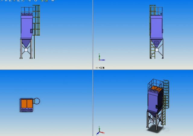 of pulse bag filter 3D Model in Machines 3DExport