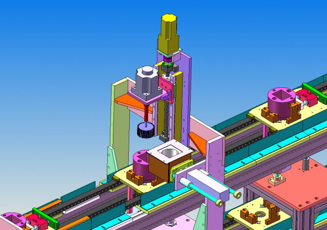 automatic assembly dispensing line 3D Model in Machines 3DExport