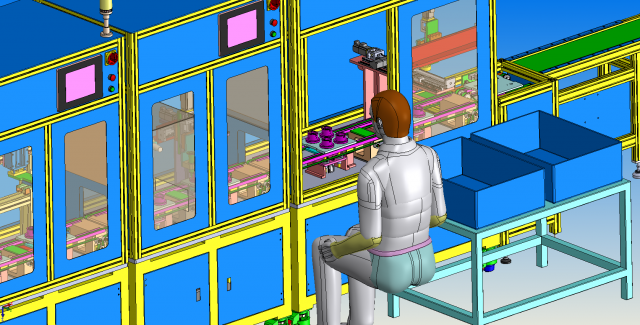 automatic bulb assembly line 3D Model in Machines 3DExport