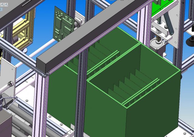 automatic packing line - packing sorting and stacking equipment line 3D ...