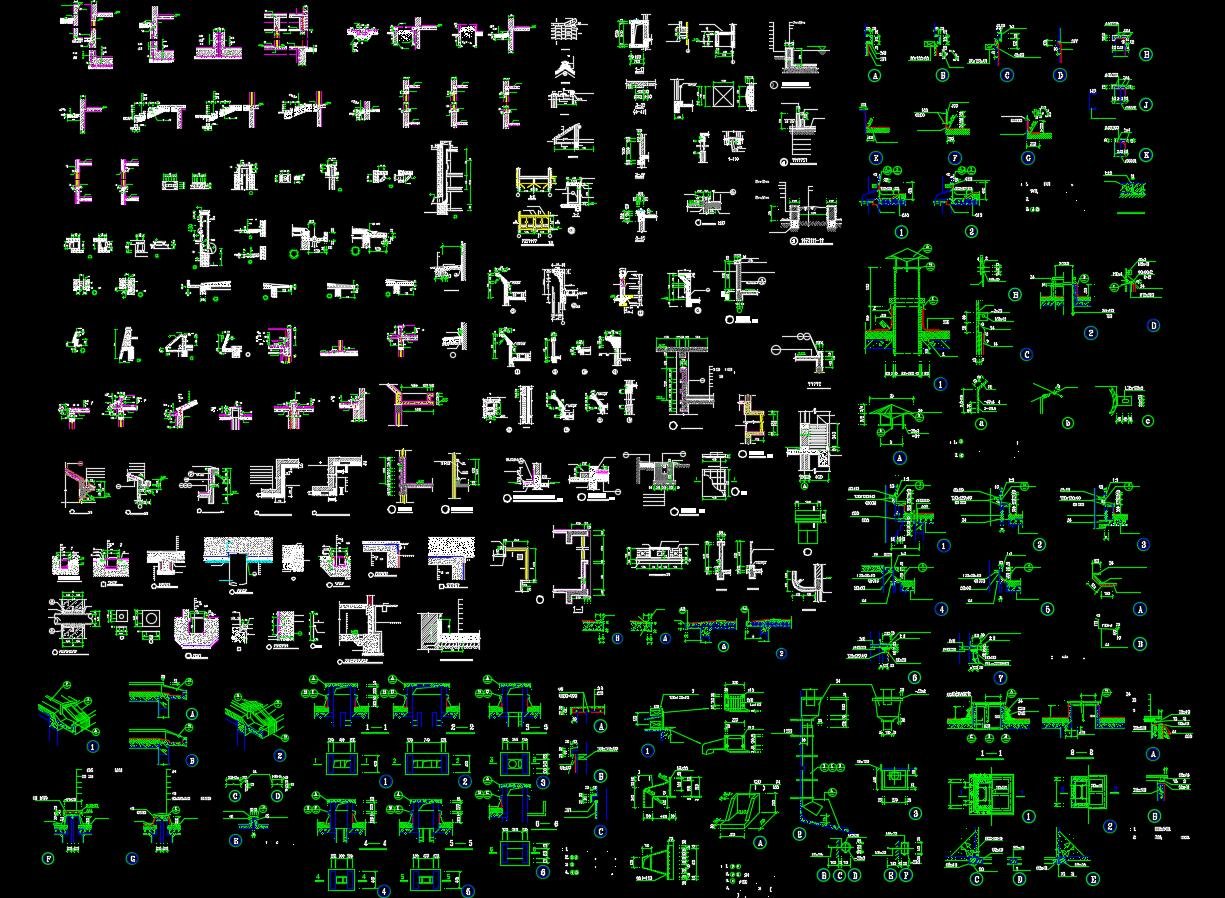 summary of detail drawing of civil construction node Modelados 3D in ...