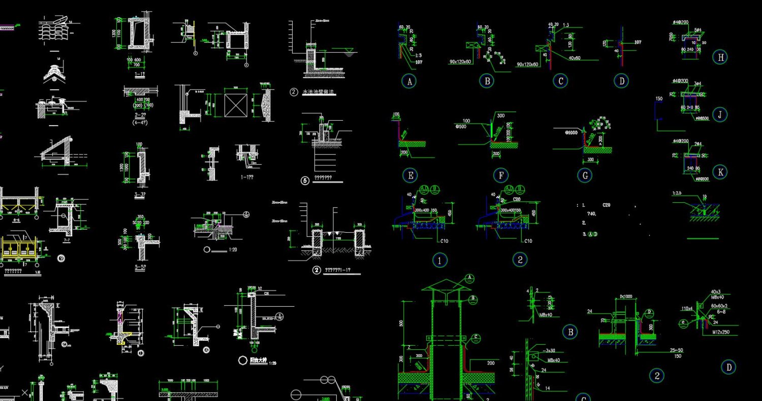 summary of detail drawing of civil construction node Modelados 3D in ...