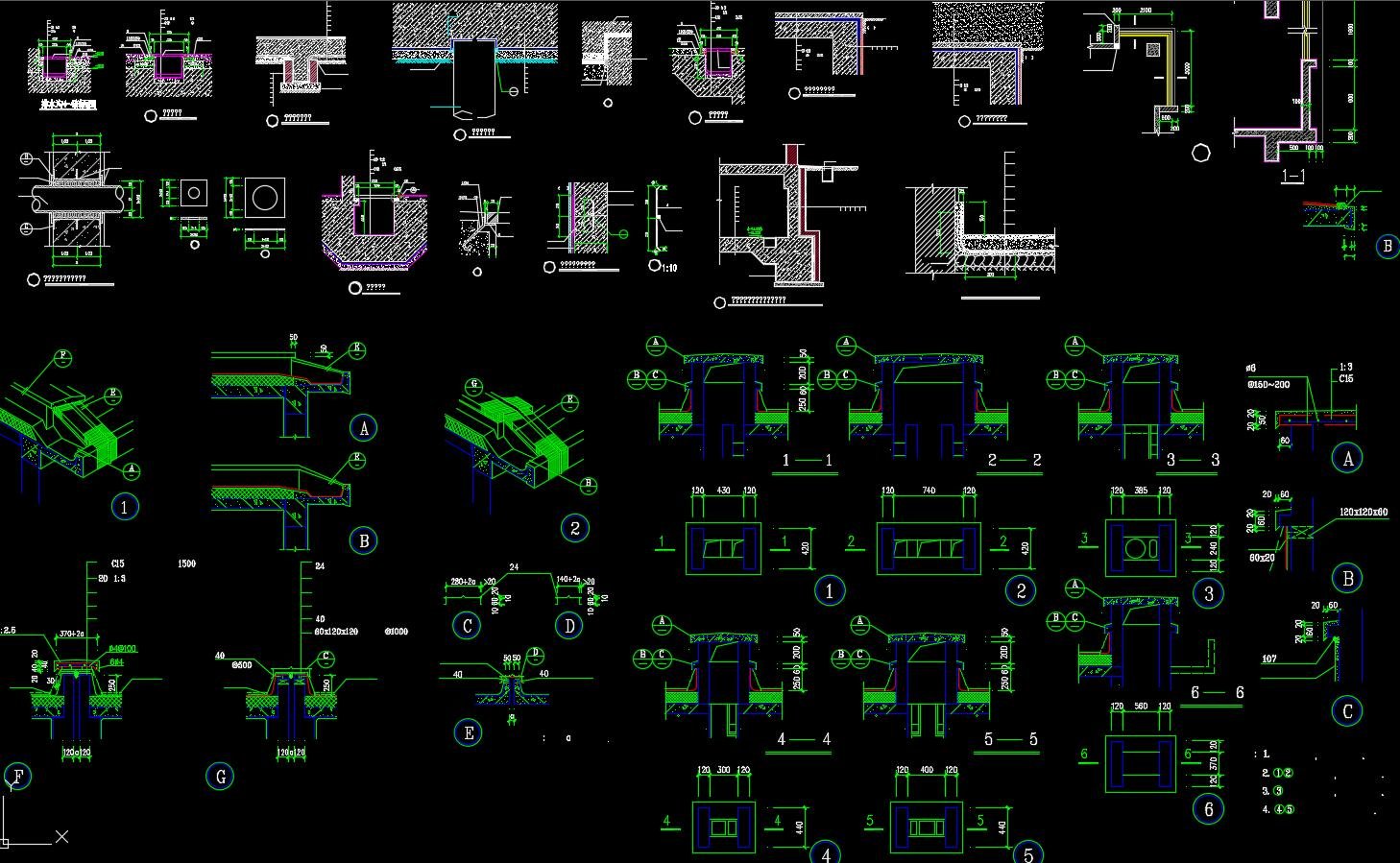 summary of detail drawing of civil construction node Modelados 3D in ...