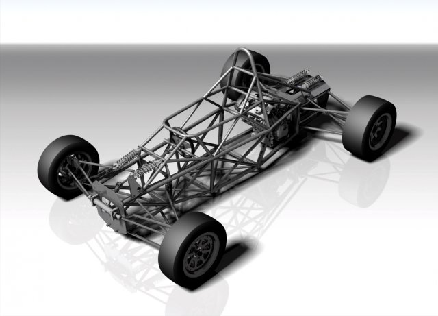 f600-full chassis-catia 3D Model in Racing 3DExport