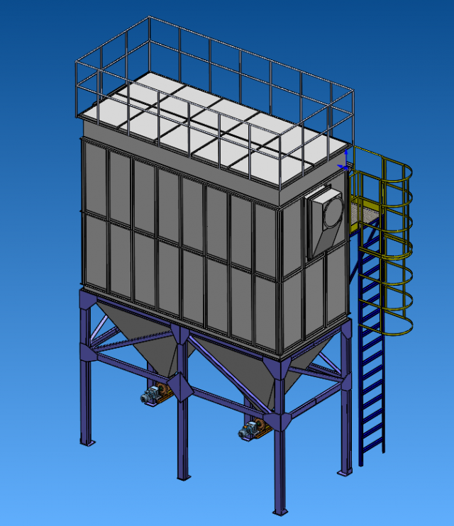 Bag filter 3D Model in Machines 3DExport
