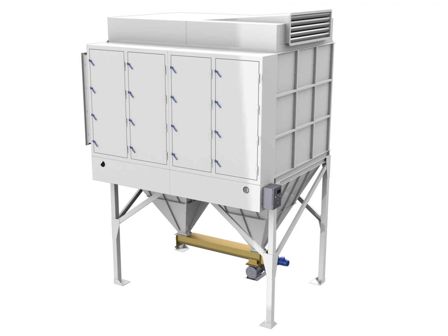 Flat bag filter 3D Models in Machines 3DExport