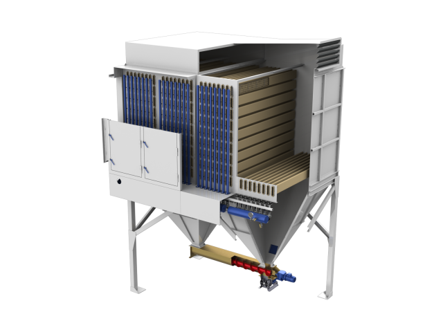 Flat bag filter 3D Model in Machines 3DExport