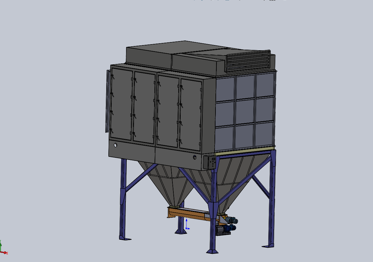 Flat bag filter 3D Models in Machines 3DExport