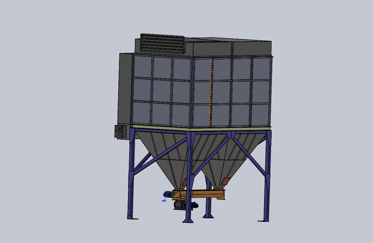 Flat bag filter 3D Models in Machines 3DExport