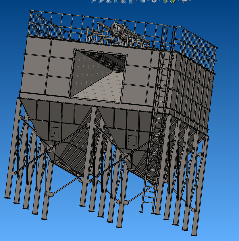 PPCS96-28 air box pulse bag filter 3D Models in Machines 3DExport