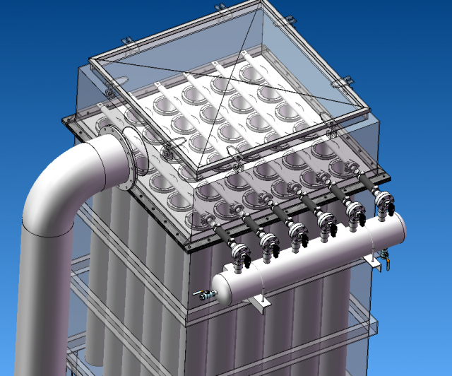 Dust collectorPulse bag filter sw18 3D Model in Machines 3DExport