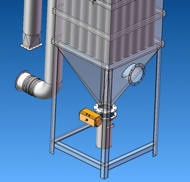 Dust collectorPulse bag filter sw18 3D Model in Machines 3DExport