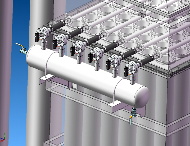 Dust collectorPulse bag filter sw18 3D Model in Machines 3DExport