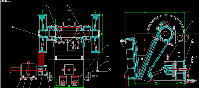 750x1060 jaw crusher set drawing 105 CAD drawings 3D Model in Machines ...