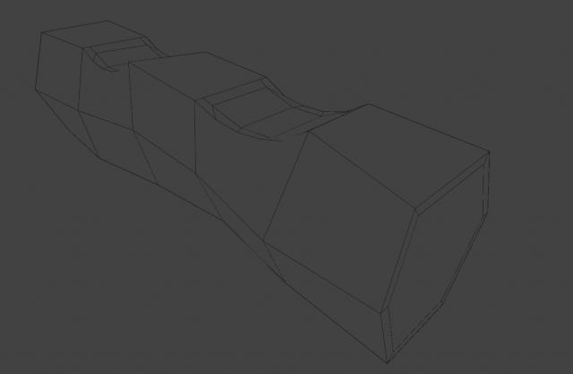 low-poly log bench 3D Model in Bench 3DExport