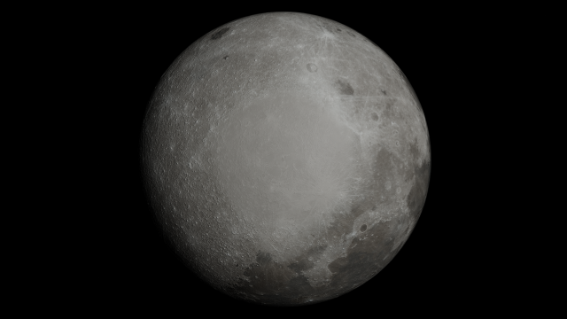 The Moon - made in Blender 3D Model in Landscapes 3DExport