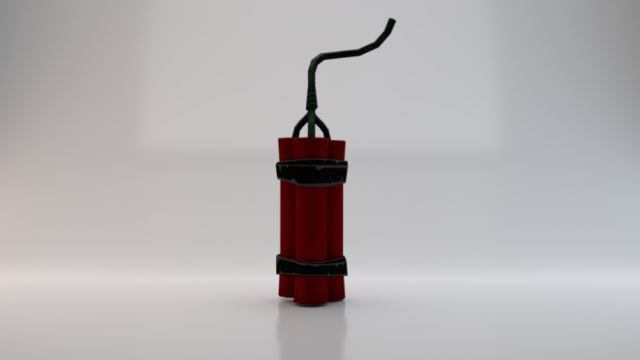 Dynamite 3D Model in Combat 3DExport