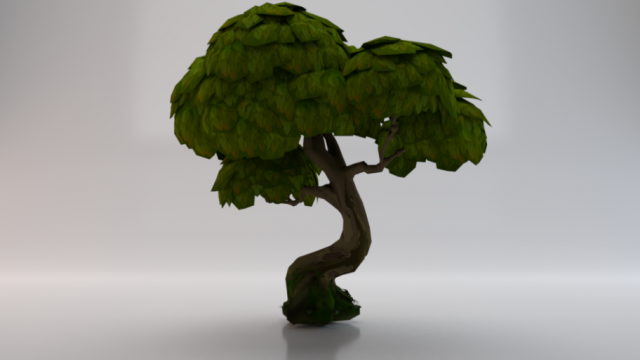 Small Tree 3D Model in Tree 3DExport