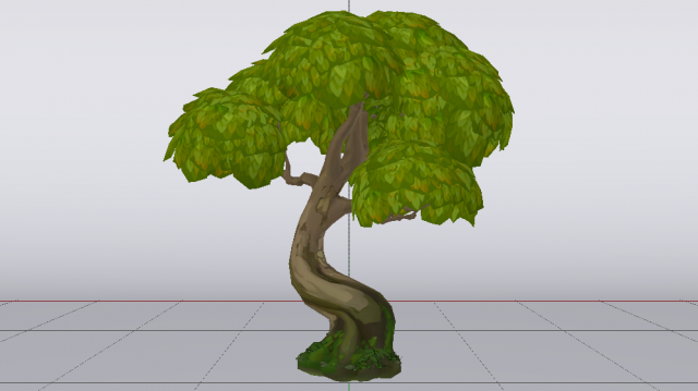 Small Tree 3D Model in Tree 3DExport