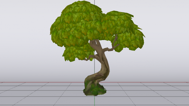 Small Tree 3D Model in Tree 3DExport