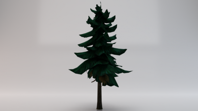 Spruce Tree 3D Model in Tree 3DExport