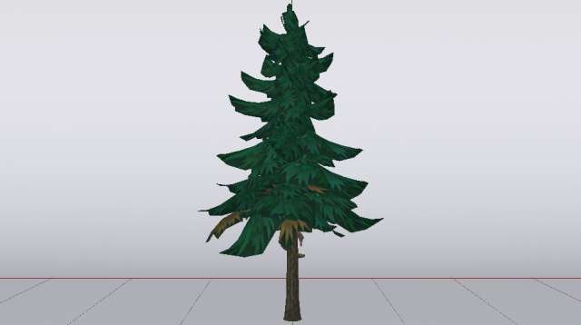 Spruce Tree 3D Model in Tree 3DExport