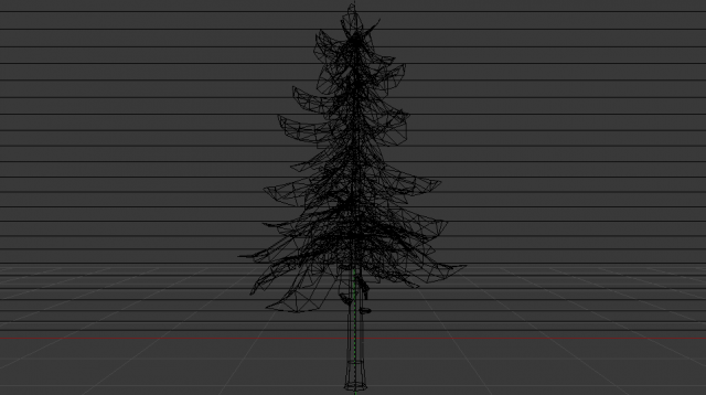 Spruce Tree 3D Model in Tree 3DExport