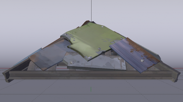 Metal Roof 3D Model in Miscellaneous 3DExport