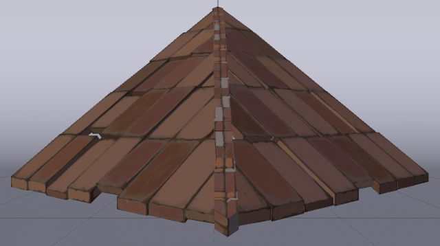 Brick Roof 3D Model in Miscellaneous 3DExport