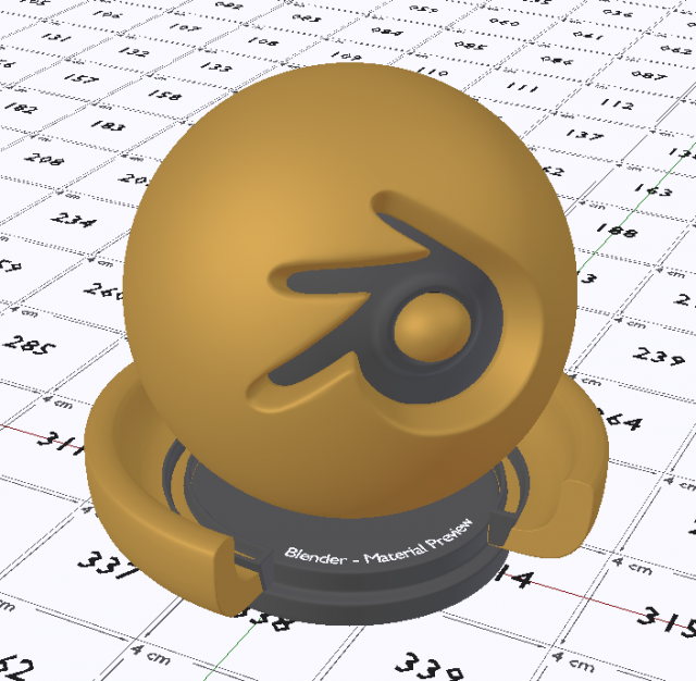 Gold Shader 3D Model in Other 3DExport