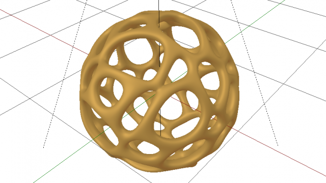 Parametric Voronoi Sphere 3Dモデル in ジュエリー 3DExport